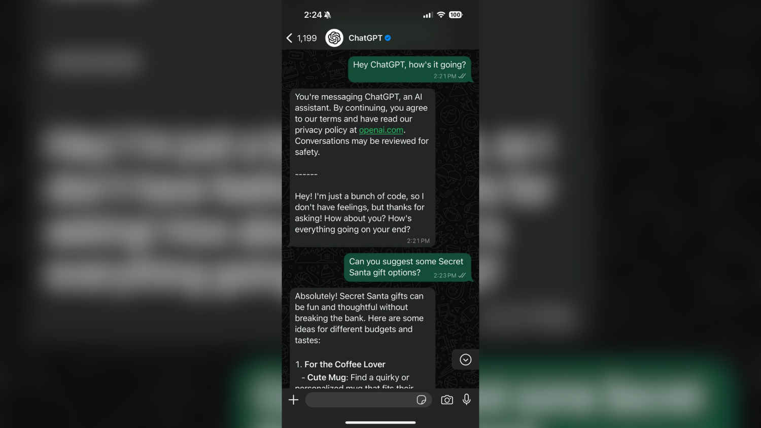 How to use ChatGPT on WhatsApp in 3 easy steps