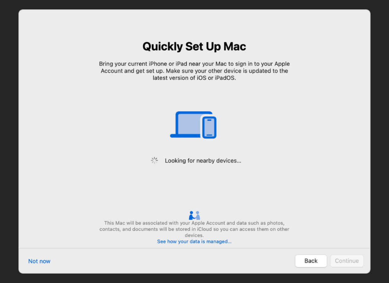 How to Set Up Your Mac Using Your iPhone or iPad