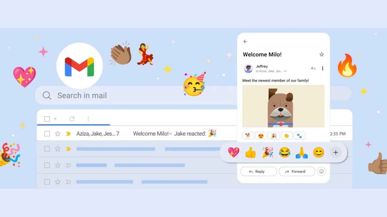 How to use emoji reactions in Gmail