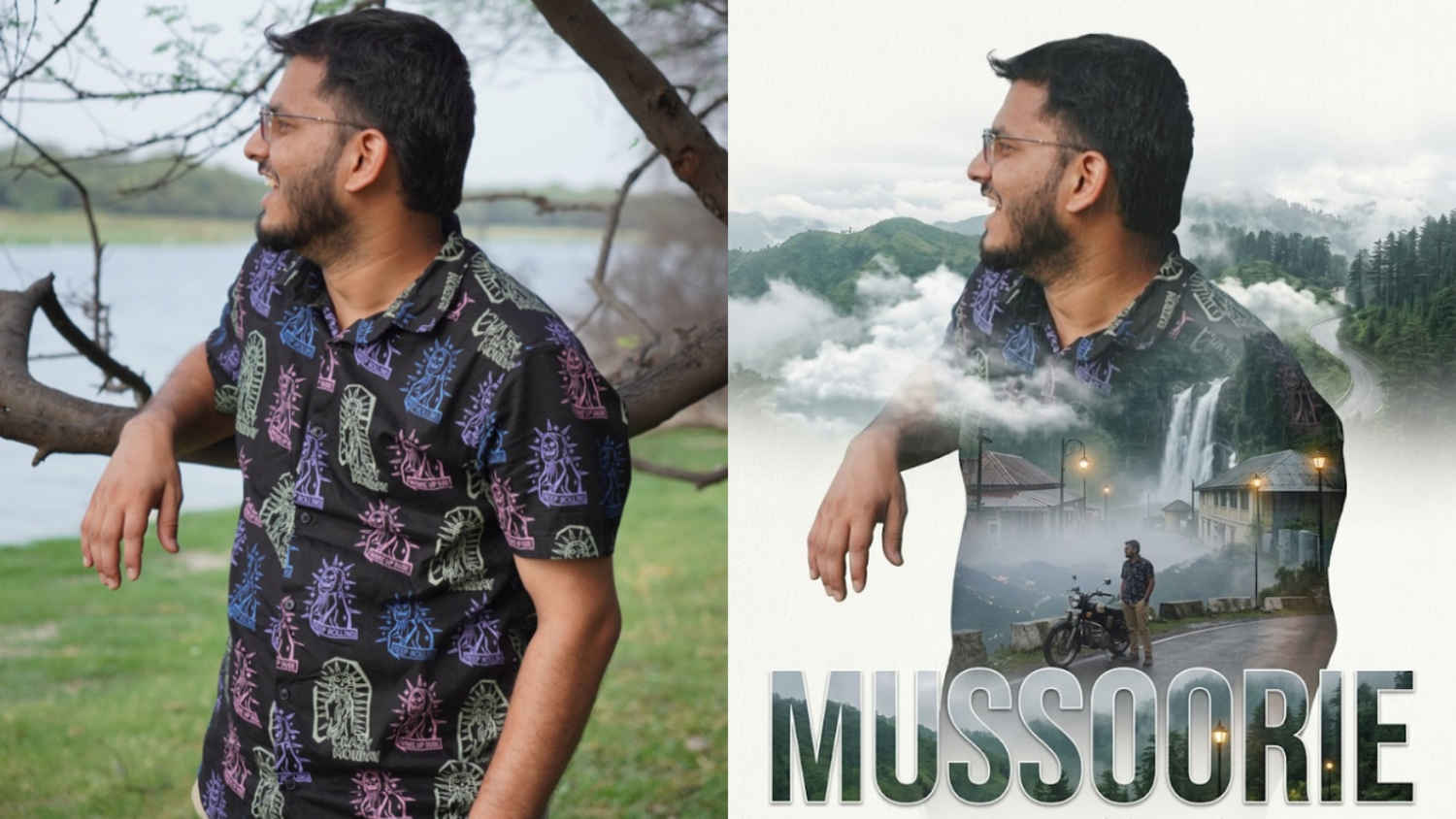 How to make trending double exposure travel images for Instagram