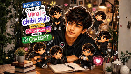 How to create the viral chibi style image for Instagram using ChatGPT