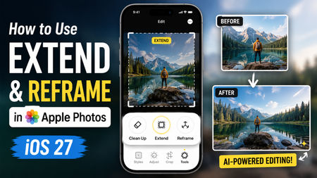 How to use Extend and Reframe tool in Apple Photos to improve your pictures