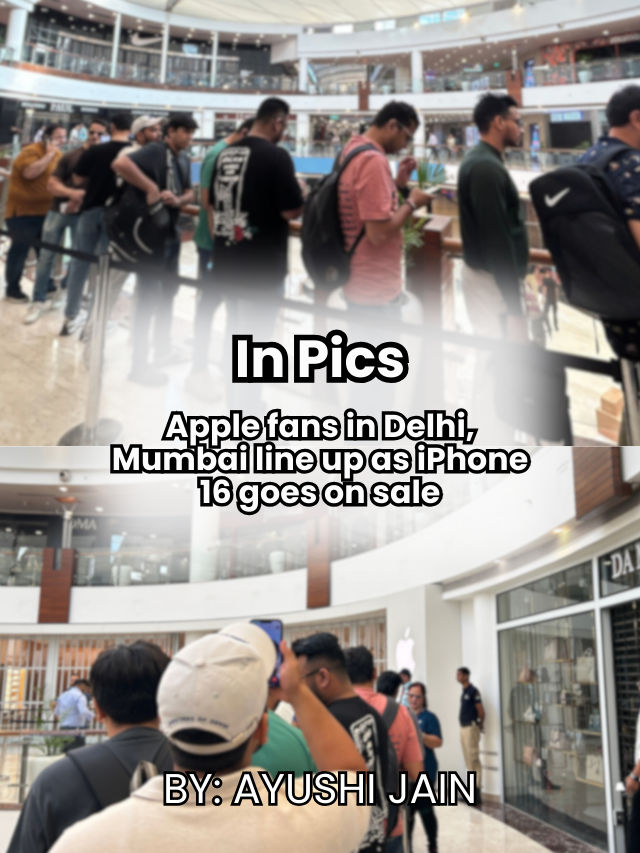 In pics: Apple fans in Delhi, Mumbai line up as iPhone 16 goes on sale ...