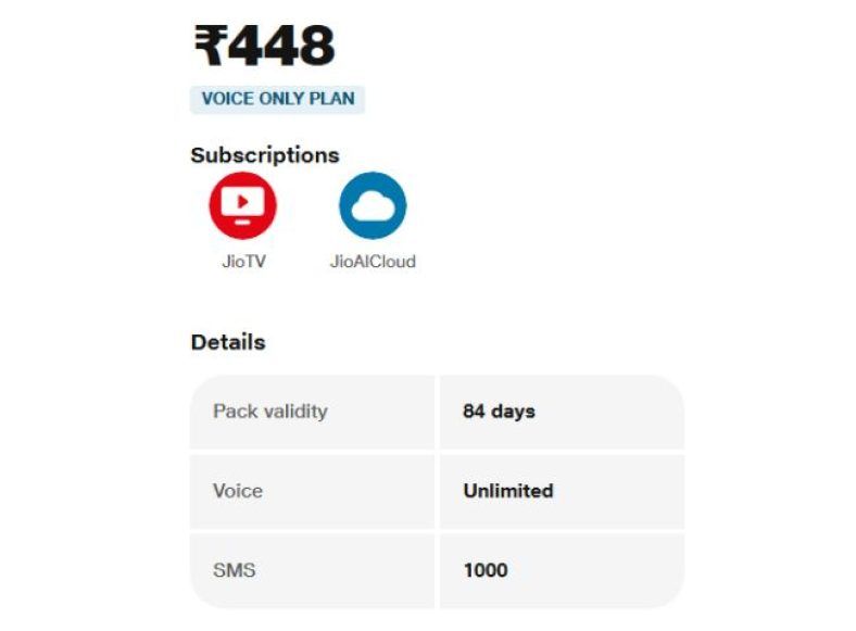 மனசுக்கு பிடித்தவர்களுடன் அன்லிமிடெட் பேசலாம் Jio வெறும் ரூ,448 யில் 84 ...