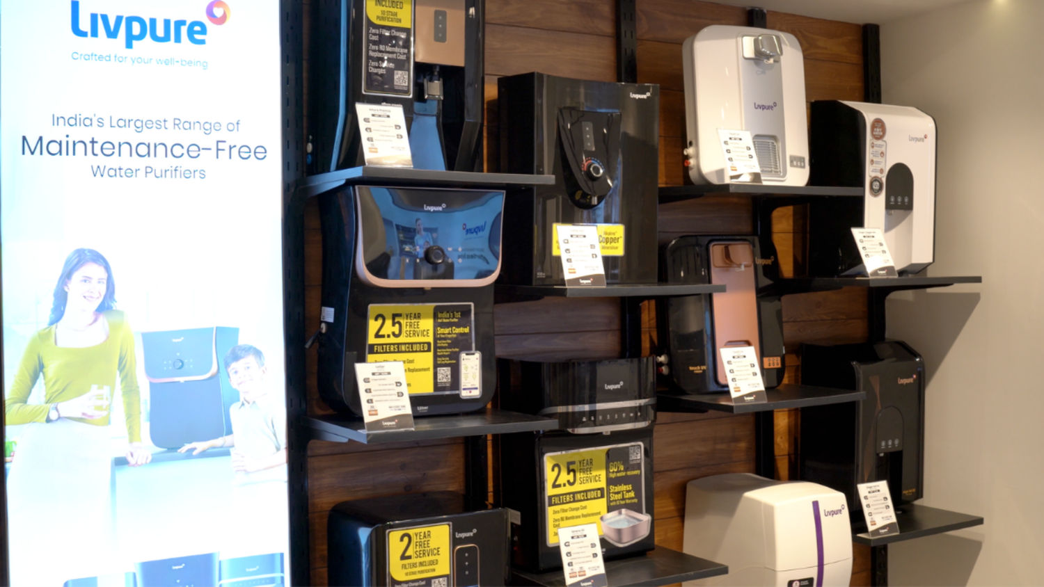 Livpure water purifiers recover up to 70% of water, helping save this ...
