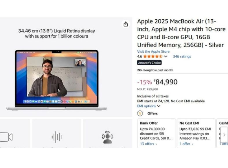 16 GB MacBook Air ₹80000, ആപ്പിൾ ലാപ്ടോപ്പ് പ്രേമികൾക്ക് ഒന്നാന്തരം ഇളവ്...