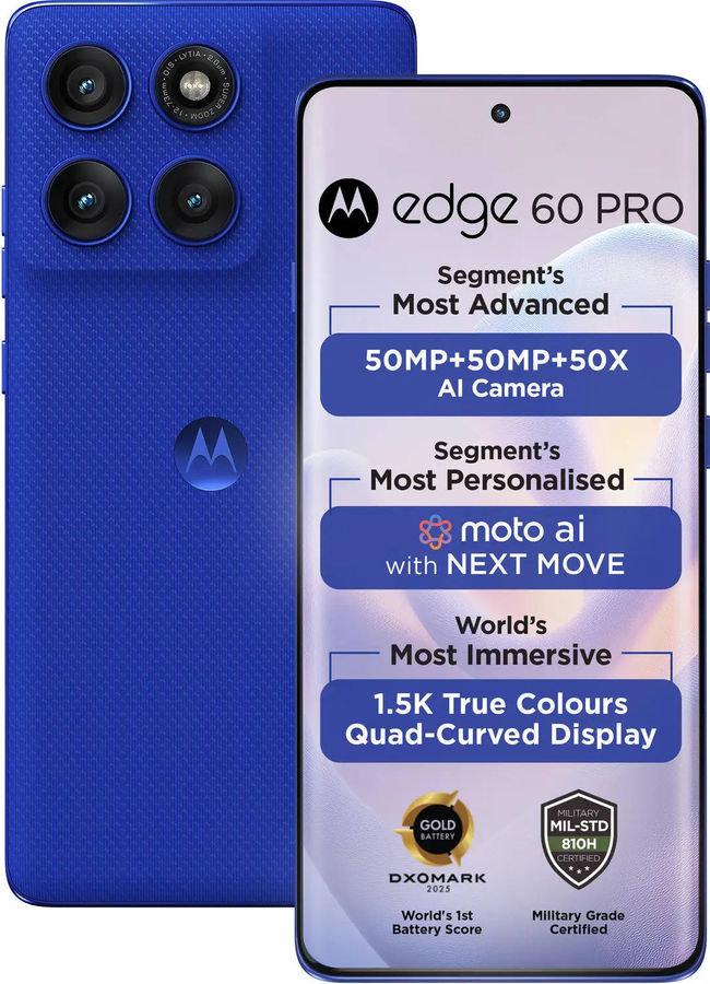 Motorola Edge 60 Pro Price in India, Full Specifications and Key Features