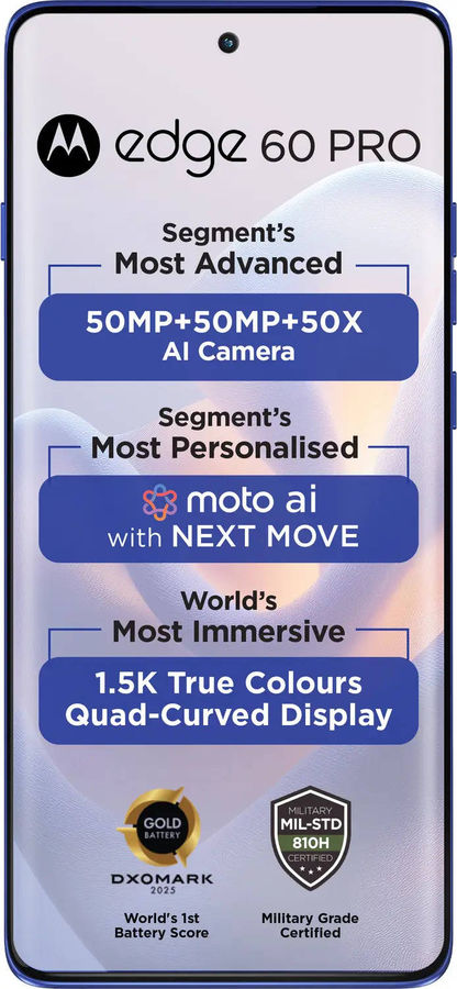 Motorola Edge 60 Pro Price in India, Full Specifications and Key Features