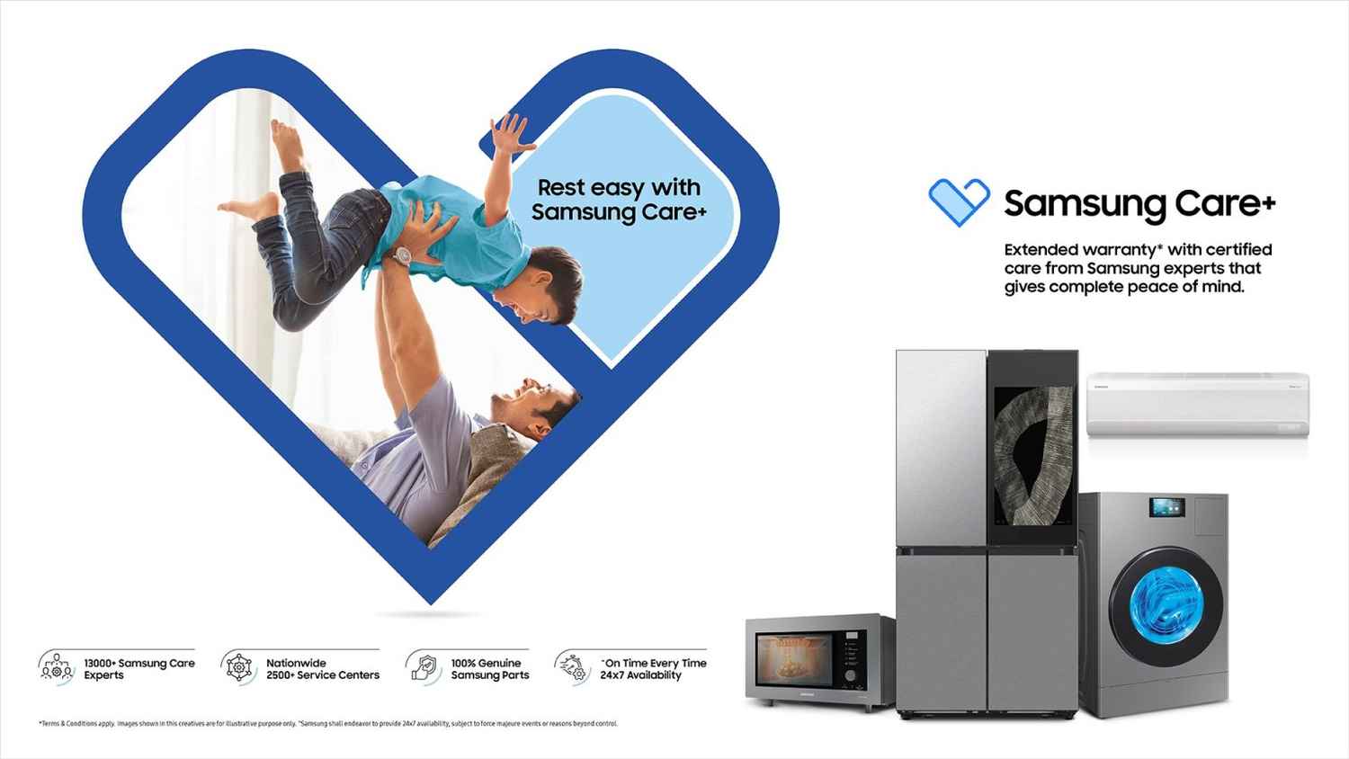 Samsung Care+ extended warranty expanded to home appliances in India ...