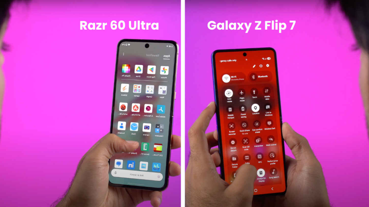 Samsung Galaxy Z Flip 7 vs Motorola Razr 60 Ultra: Which flip phone ...