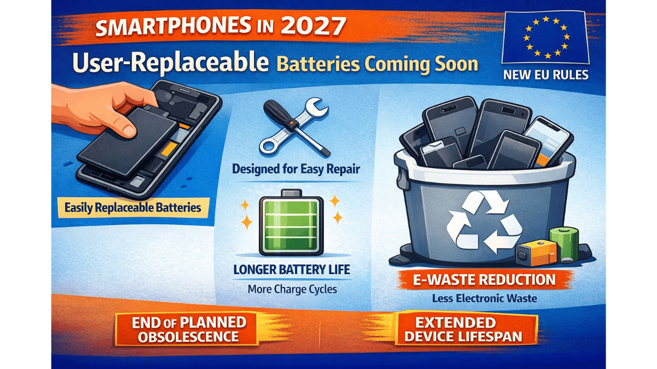 Smartphones may get bigger, user-replaceable batteries by 2027, here is why
