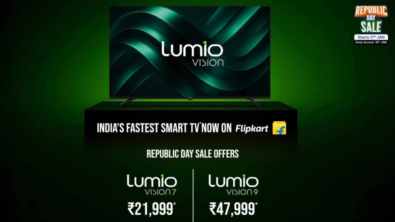 Lumio Vision smart TVs go on sale on Flipkart for the first time with ...