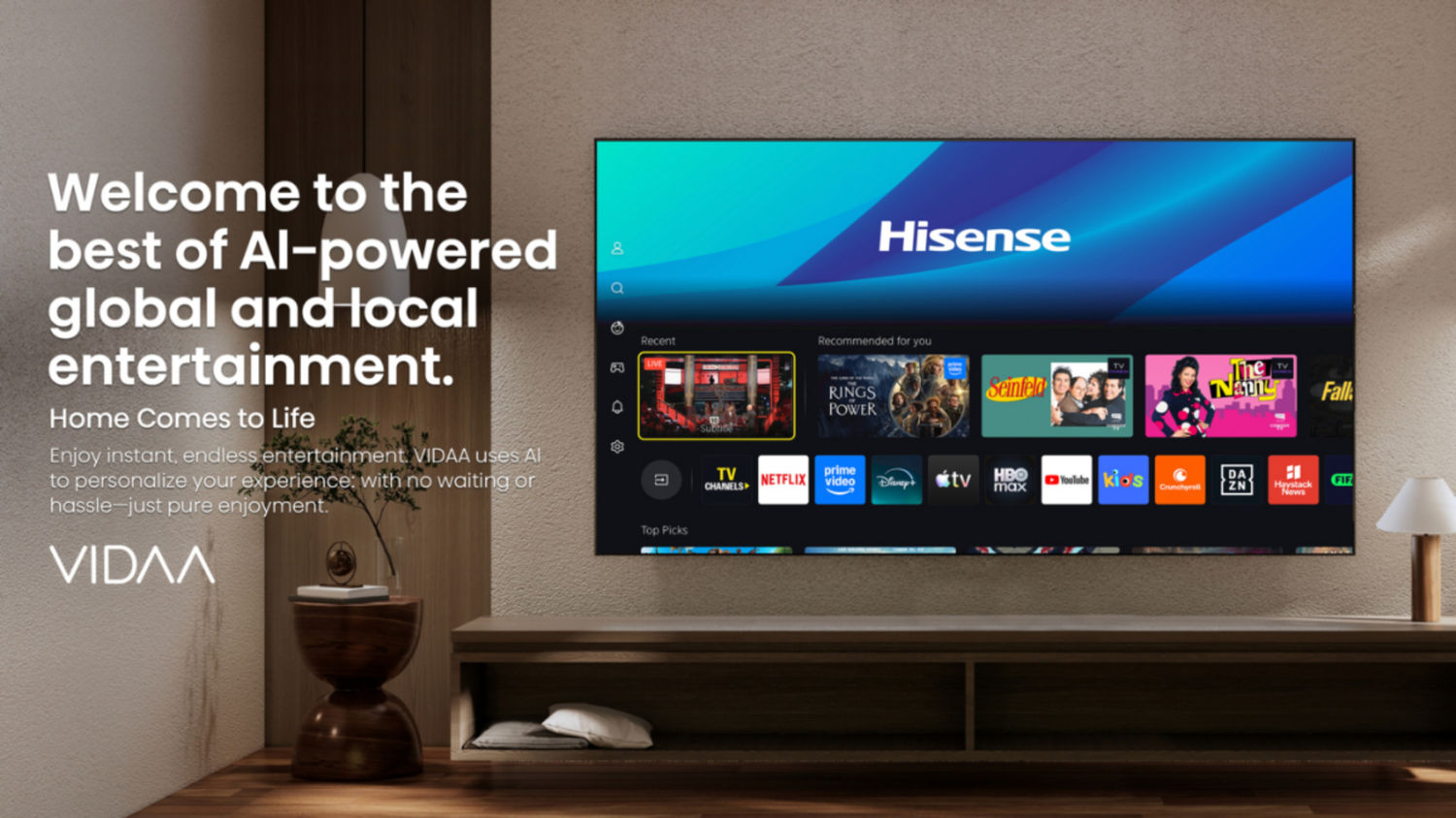 Hisense U7SE Mini LED TV launches in India with 144Hz gaming support ...