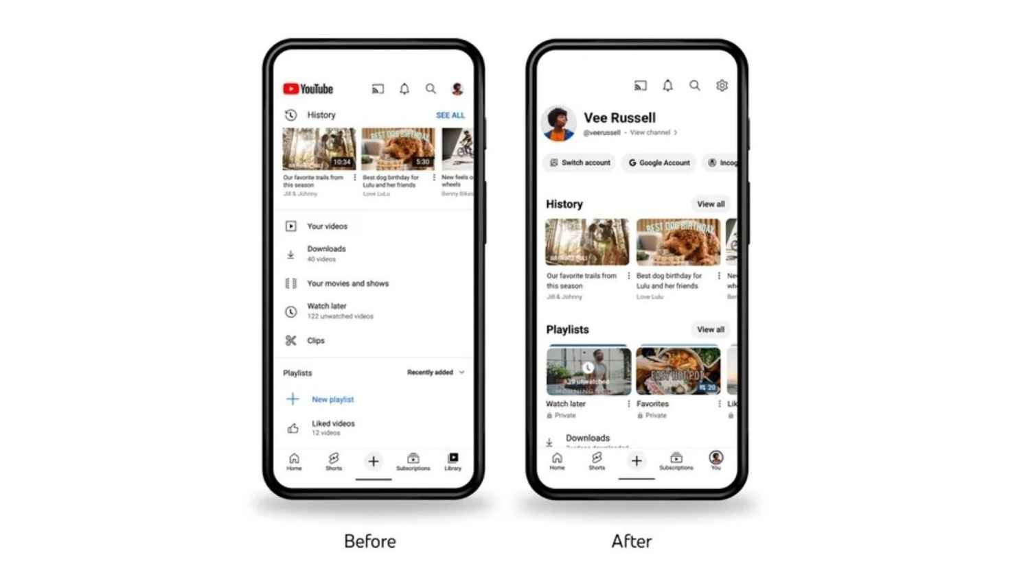 YouTube debuts new playback controls, You tab, animated subscribe ...