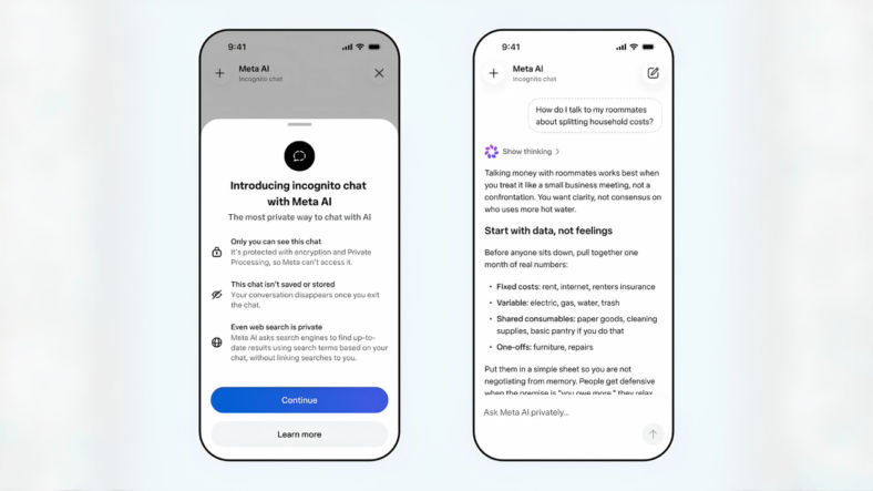 Meta launches WhatsApp Incognito Chat for private AI conversations ...