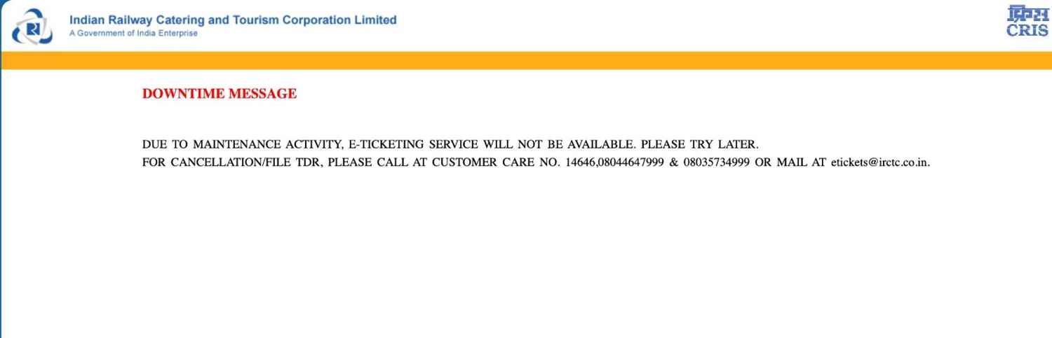 IRCTC down: Thousands of users are unable to book their train tickets