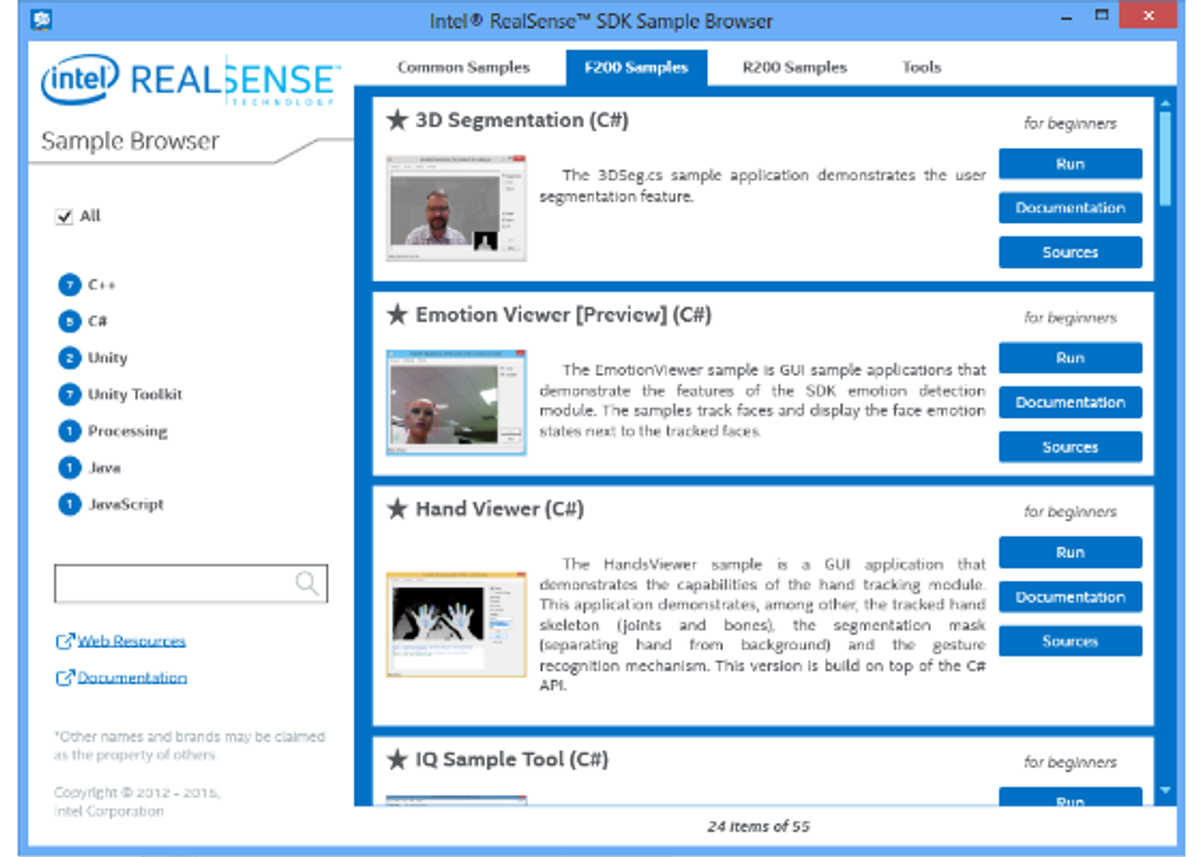 Building Gesture Recognition Web Apps with Intel RealSense SDK | Digit