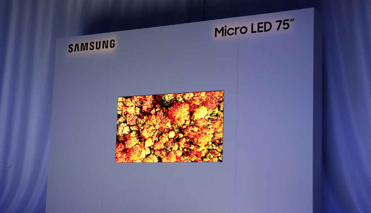 Samsung shows off a 219-inch and 75-inch modular The Wall MicroLED TVs ...