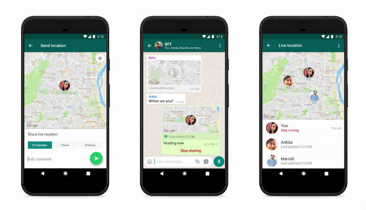 WhatsApp rolling out Live Location for Android and iOS: Here's how to ...
