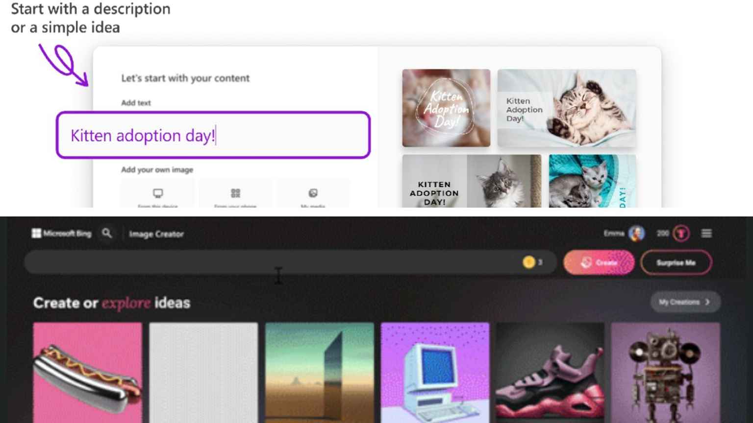 Microsoft adds Dall-E 2 AI image generation to Bing, Edge, and its new ...