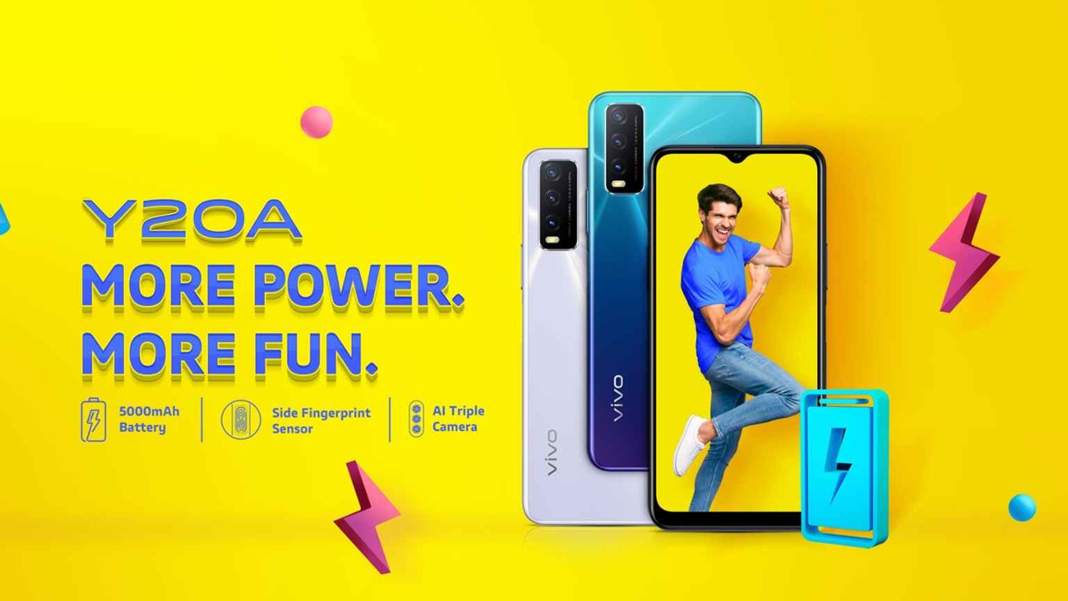 Vivo Y20A with Snapdragon 439 and 5,000mAh battery launched in India ...