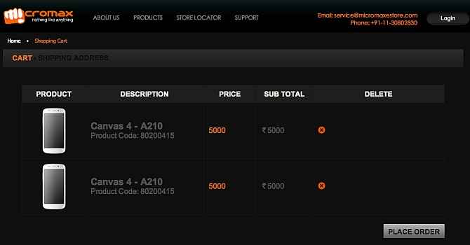 Pre-orders for Micromax Canvas 4 begin; to be launched on July 8