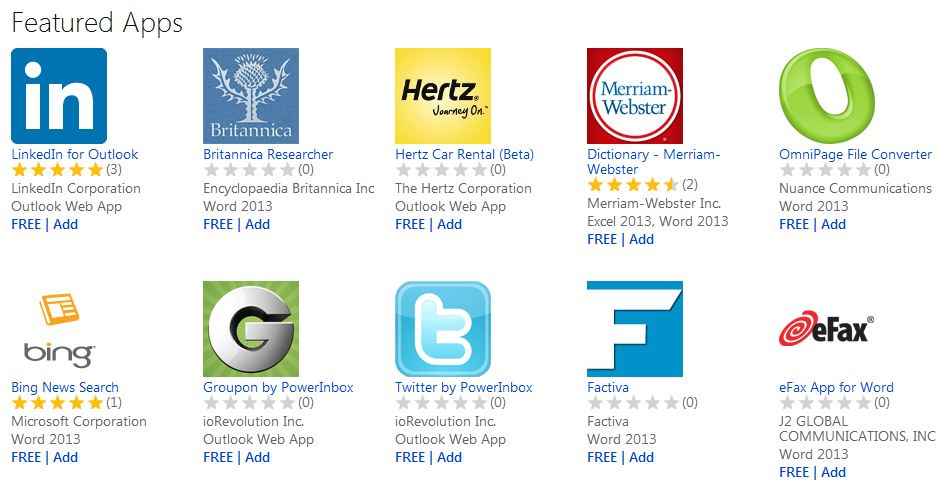 Microsoft launches Office Store, for third-party Office 2013 apps