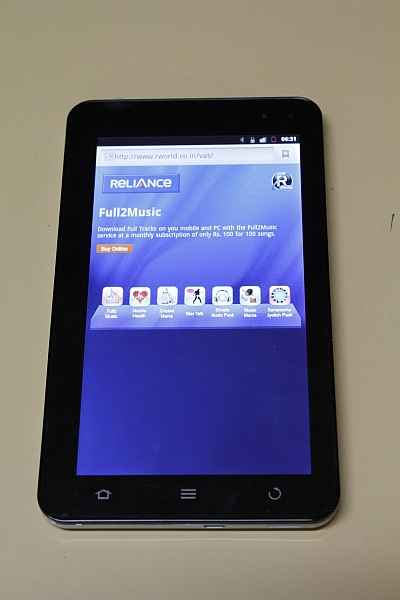 Reliance 3G Tab: Exclusive Test Lab Preview