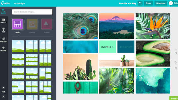 Advanced Canva techniques: Licensing, templates, grids, frames and assets