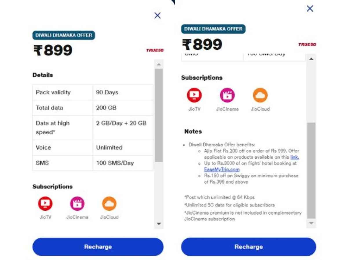Jio এর 90 দিনের সস্তা রিচার্জ প্ল্যান, 200 জিবি ডেটা, আনলিমিটেড 5G সহ ...