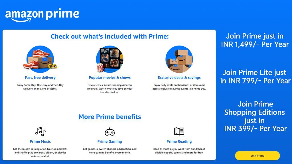 Amazon Prime – One Membership, Many Benefits Digit.in