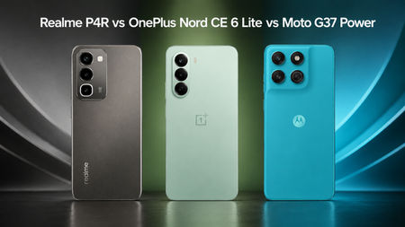 Realme P4R vs OnePlus Nord CE 6 Lite vs Moto G37 Power: डिज़ाइन ...