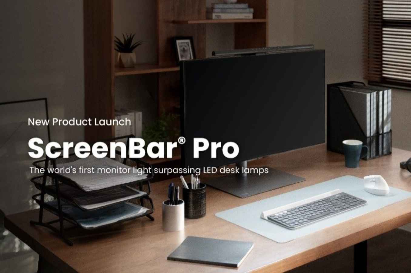 BenQ ScreenBar Pro with eye-care technology, auto on-off feature ...