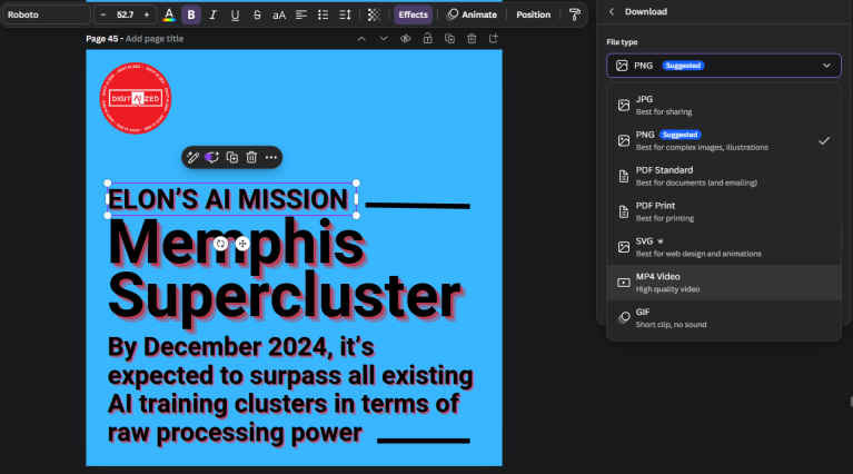 How to create interactive and video content in Canva?